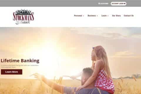 Click4Corp | Web Design Company In Texas | Stockmans Bank
